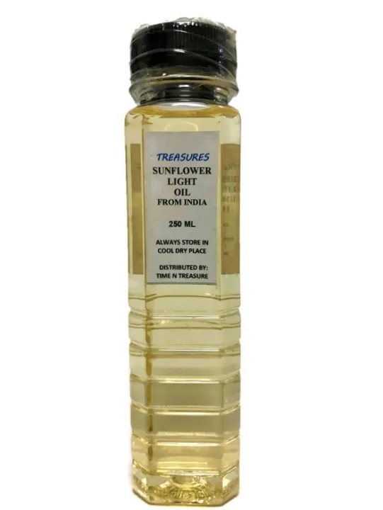 Treasures Sunflower Light Cooking Oil - 100% Pure From India (250ml ...
