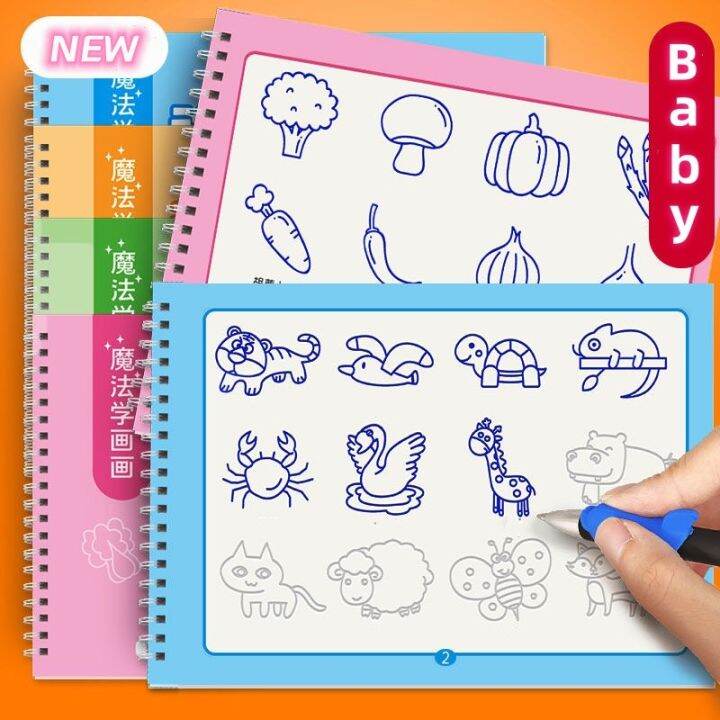 Reusable Children Sketchbook For Enlightenment Picture Drawing Book ...