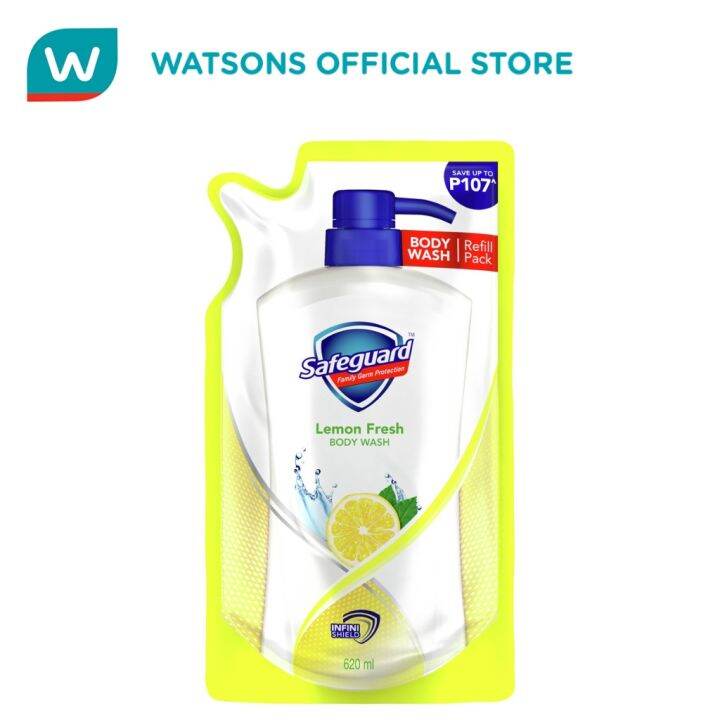 【Mainit ang ulo】 SAFEGUARD Body Wash Lemon Fresh Refill 620ml | Lazada PH
