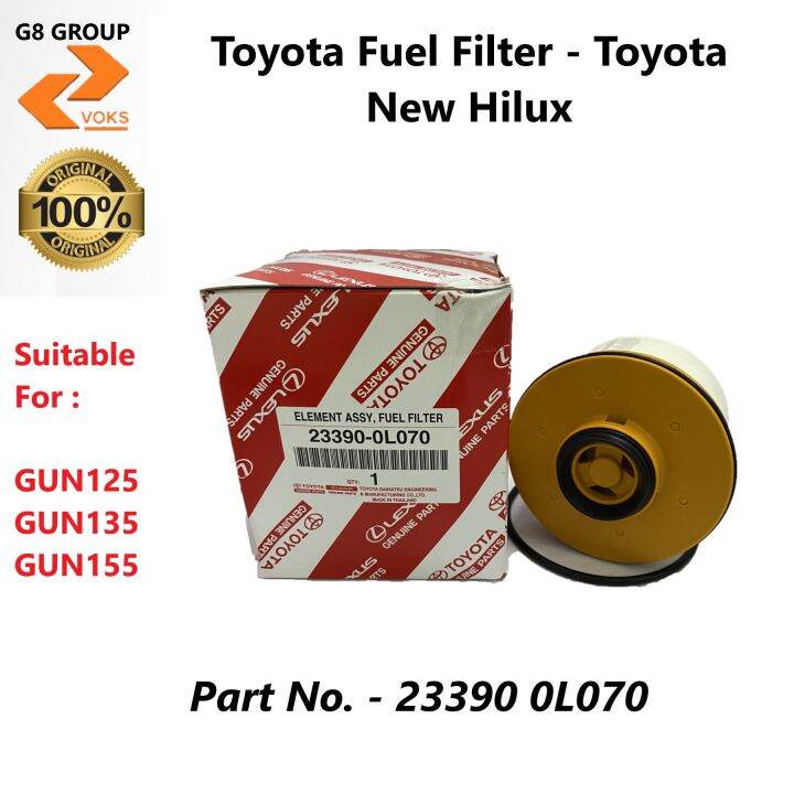 Toyota Fuel Filter - Toyota New Hilux ( 23390 0L070 ) | Lazada