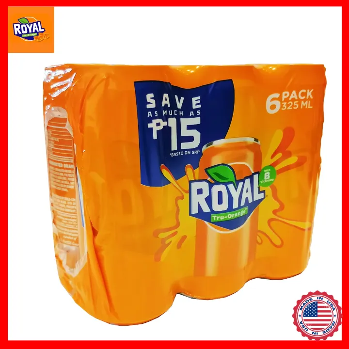 Royal Tru-Orange in Can 6 x 325mL|Royal Products | Royal Drinks | Royal ...