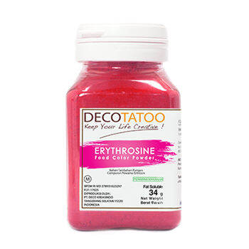 Pewarna Makanan PINK Erythrosine Decotatoo powder fat Soluble 34 Gr ...