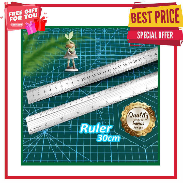 SQI Plastic Transparent Ruler Thick 12 Inches | Lazada PH