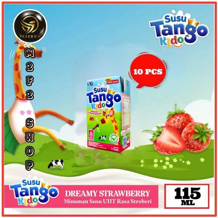 Susu Kids Tango Kido Dreamy Strawberry | Stroberi Kotak UHT - 115 ml ...