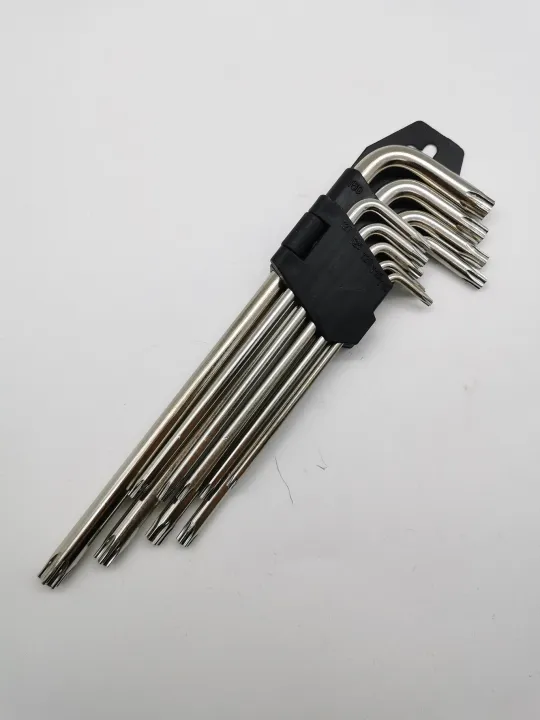 [READY STOCK]BISON 9pcs Trox Allen Key Extra Long | Lazada