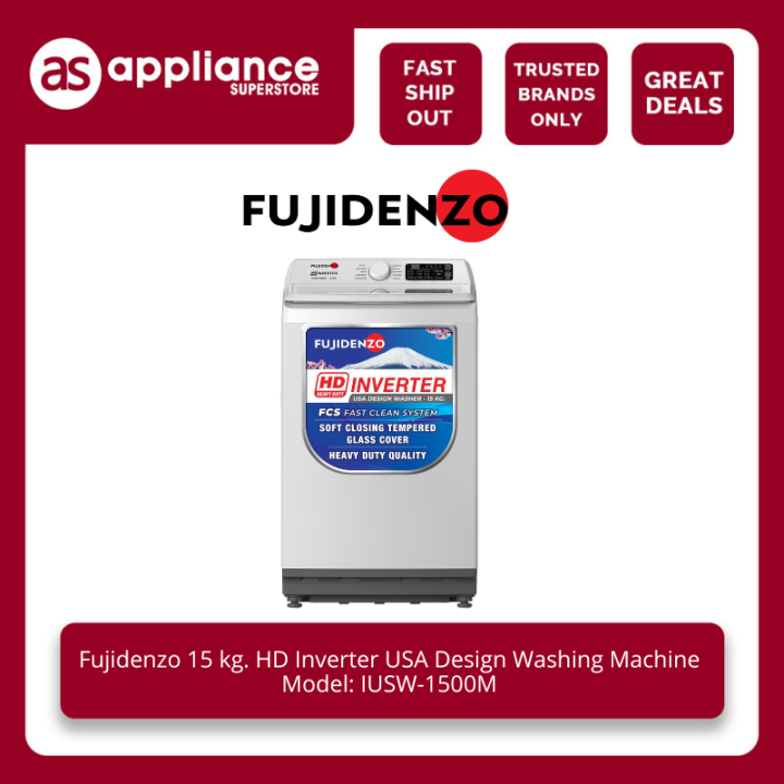 Fujidenzo 15kg. HD Inverter USA Design Washing Machine IUSW-1500M ...
