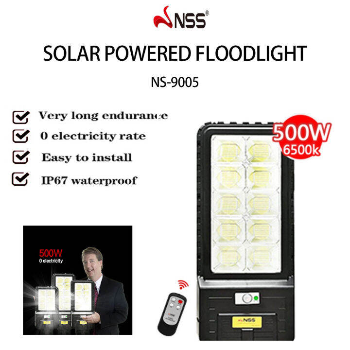 NSS Solar streetlight 300W 400W 500W Waterproof wireless remote Street ...