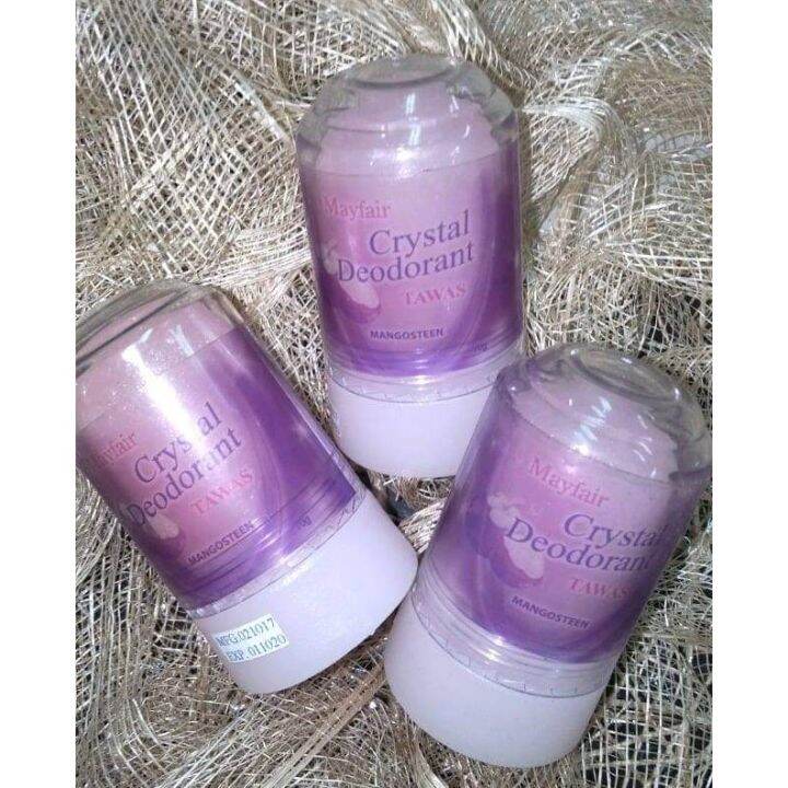 MAYFAIR CRYSTAL TAWAS DEODORANT 70g natural whiten removes odor ...