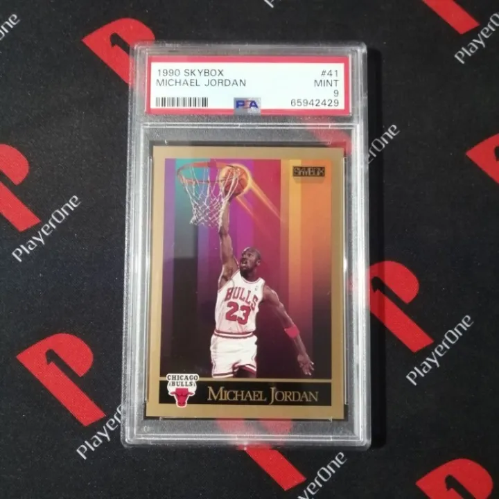PSA 9 Michael Jordan Skybox NBA Card | 1990 | Graded : Mint | Slab ...