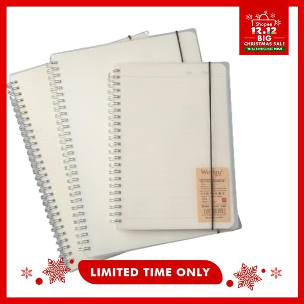 HOKKA Mu-ji Spring Styled Notebook A6/A5/B5 With Garter | Lazada PH
