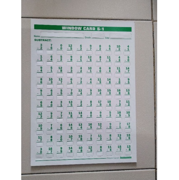 YMS Window Card S1 5pcs | Lazada PH