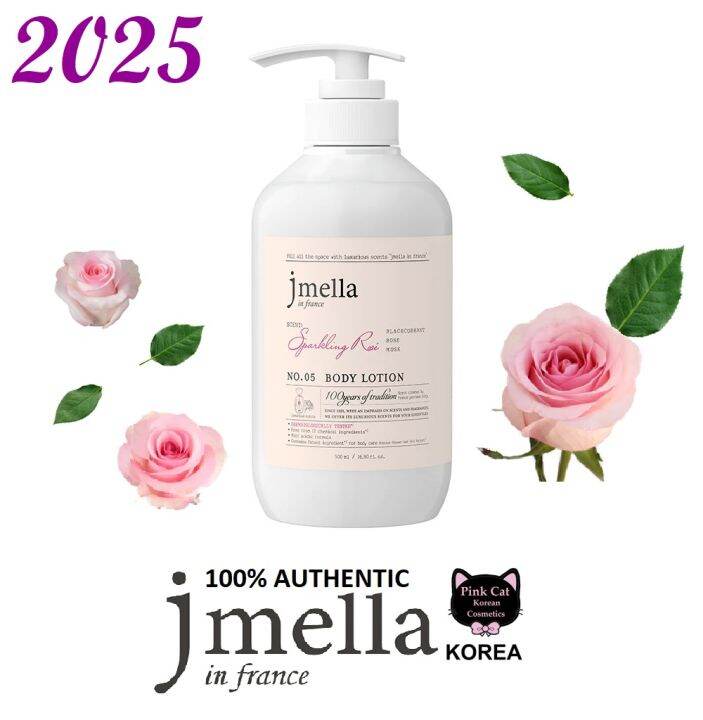 Korean Cosmetics JMELLA IN FRANCE Sparkling Rose Body Lotion 500ml ...
