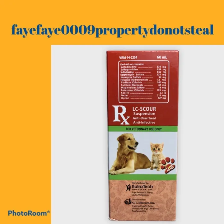 Lc Scour Oral Suspension syrup 60ml Anti Diarhea for Dogs and Cats ...