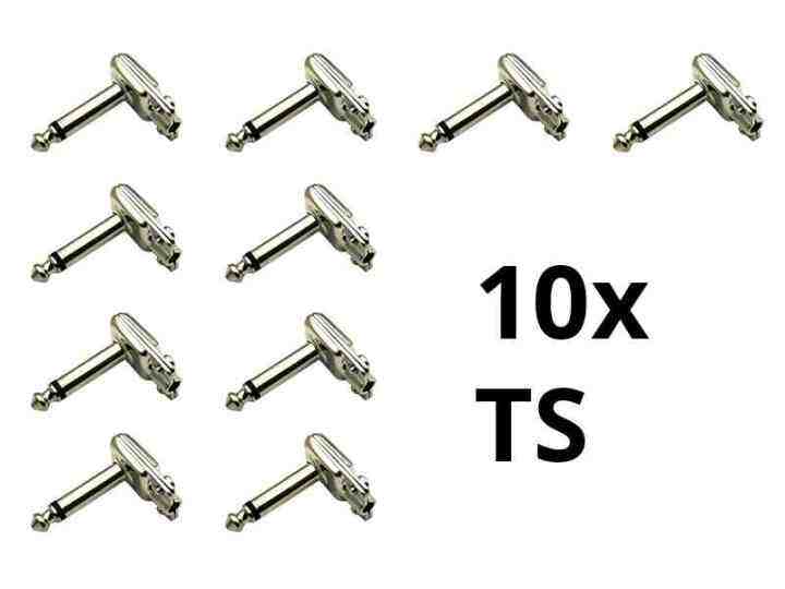 DIY 1/4 6.3mm Squareplug SP400 Low Profile Flat TS Mono Connector Phone ...