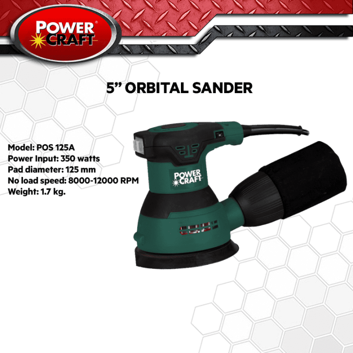 Orbital Sander 5" Powercraft | Lazada PH