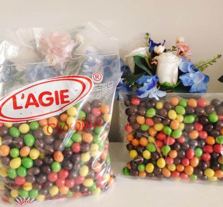 500gr Lagie Febby Peanut Warna - Coklat Isi Kacang ( DS Bgr ) | Lazada ...
