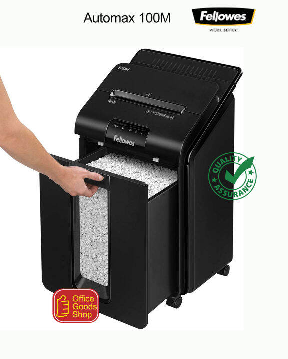 Fellowes Automax 100M Auto Feed Paper Shredder Mikro Cut Extra Cut For ...