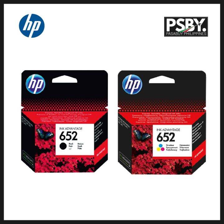 Original HP 652 Ink Cartridge Black/Tri-color | Lazada PH