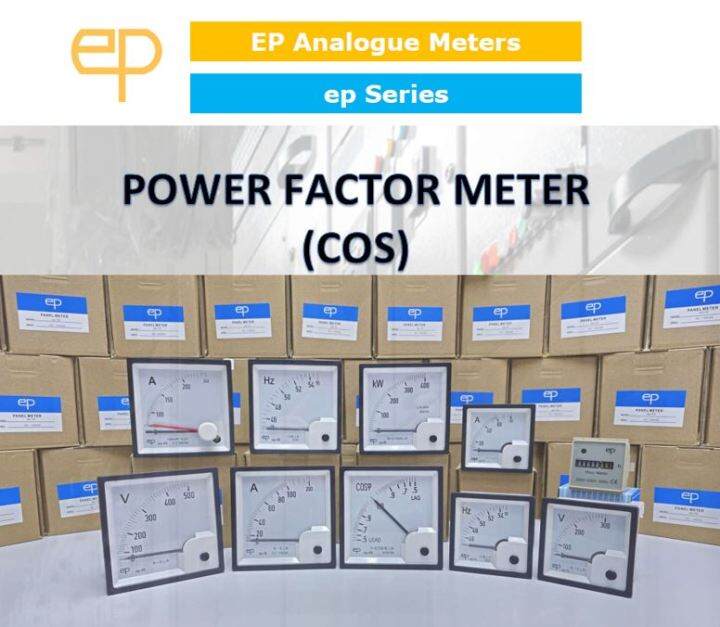 EP Power Factor meter 96X96 PANEL METER Power Factor Meter, Cos meter ...