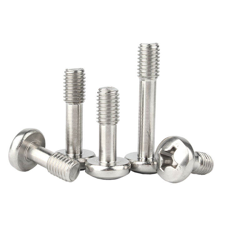 304 Stainless Steel Pan Head Philip’s Head Semi-Threaded Bolts Cross ...