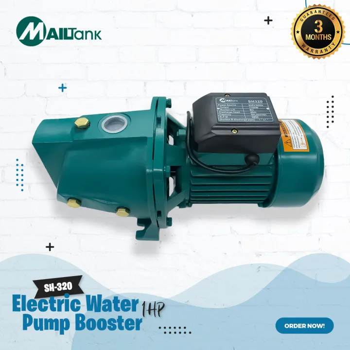 MAILTANK (SH320) Electric Water Pump Booster 1HP | Lazada PH