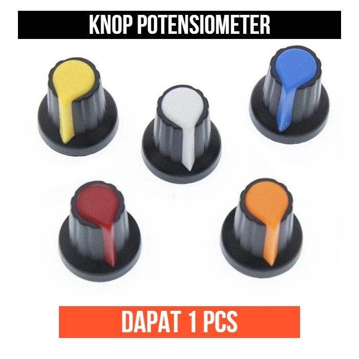Knob Knop Potensiometer Potensio Meter Resistor Trimpot Tutup Shaft Mixer | Lazada Indonesia