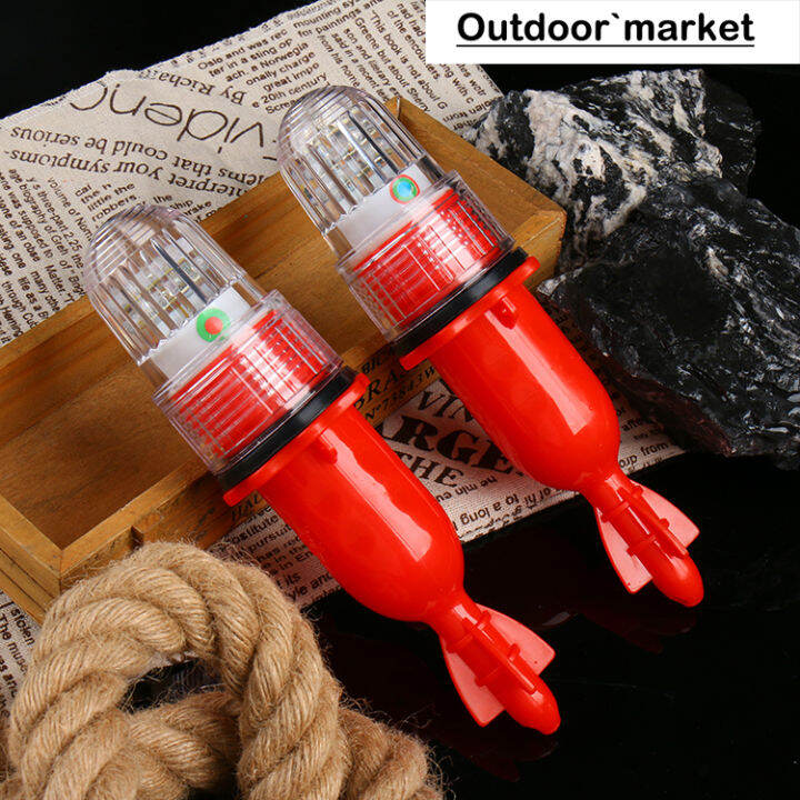 [Outdoor`market] Fishing float LED light Bait light torpedo light marine Strobe signal lamp ...