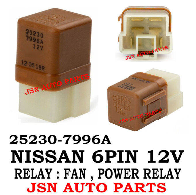 RELAY 6PIN 12V NISSAN CAR 4X4 PICK UP RELAY HEA DLAMP FUEL PUMP , POWER ...