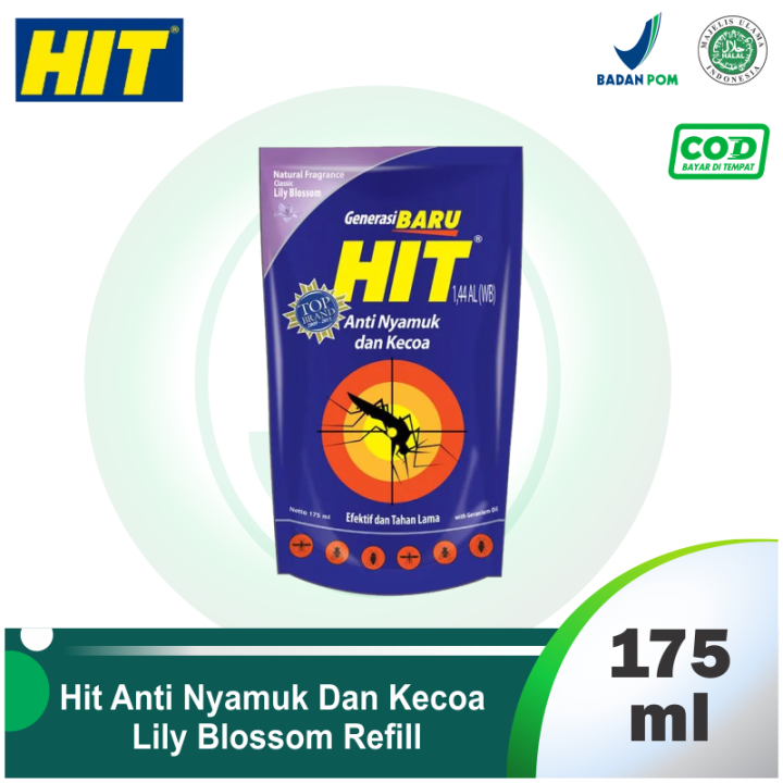HIT Liquid Pouch Refil 175 ml - Obat Anti Nyamuk dan Kecoa | Lazada ...