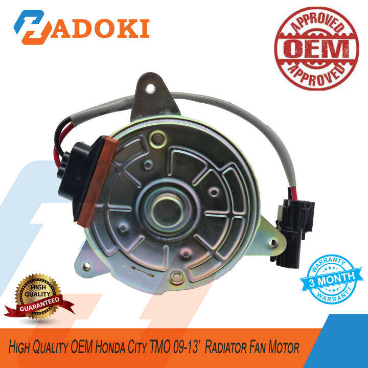 High Quality OEM Honda City TMO 09-13’ / T9A / CRZ Radiator Fan Motor ...