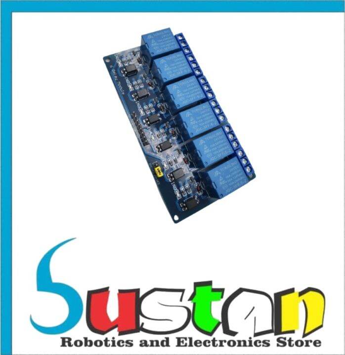 RELAY MODULE 24V 6 CHANNEL WITH OPTOCOUPLER LED FOR ARDUINO | Lazada ...