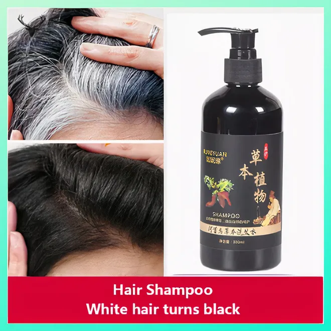 "ORIGINAL BUY 1 TAKE 2 300ml Colored Hair Shampoo Black Hair Color ...