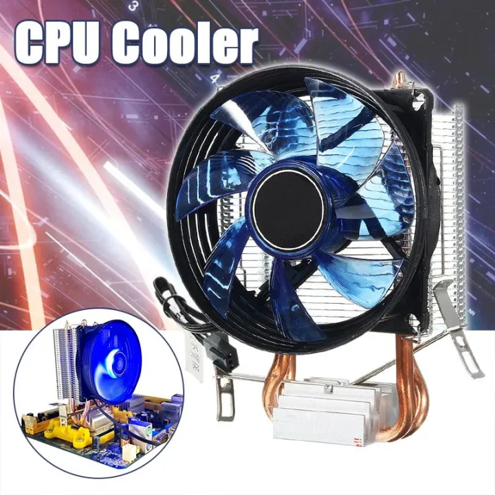 LED CPU Cooler Fan Heatsink For Intel Socket LGA1156/LGA1155/LGA775 AM3 ...