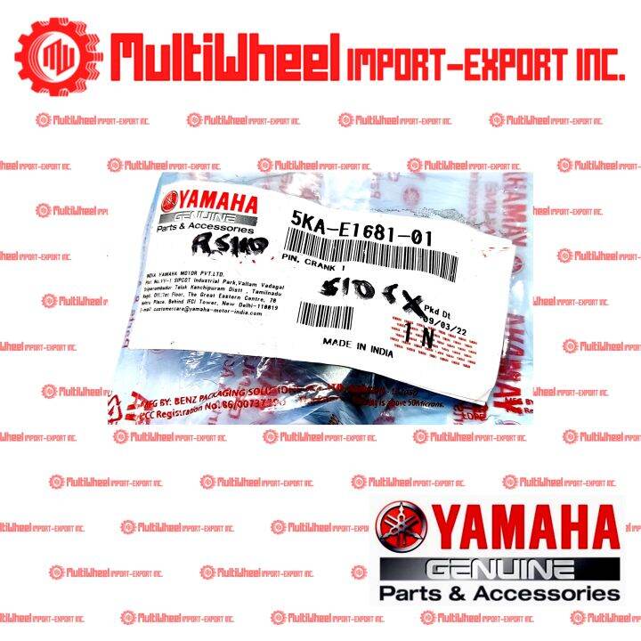 Genuine Crank Pin for YAMAHA RS110 | Lazada PH