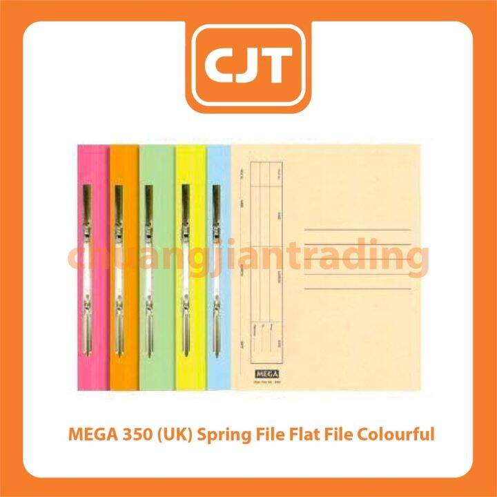 MEGA 350 (UK) Spring File Flat File Colourful(inside spring) | Lazada
