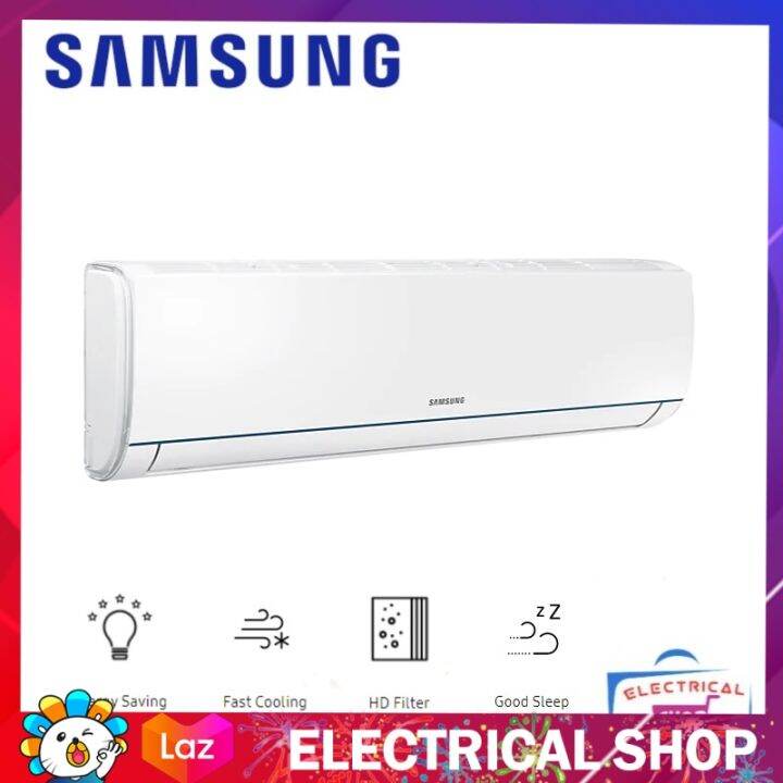 Samsung AirCond 1HP Non-inverter AR09TGHQABUNME Air Conditioner Air ...