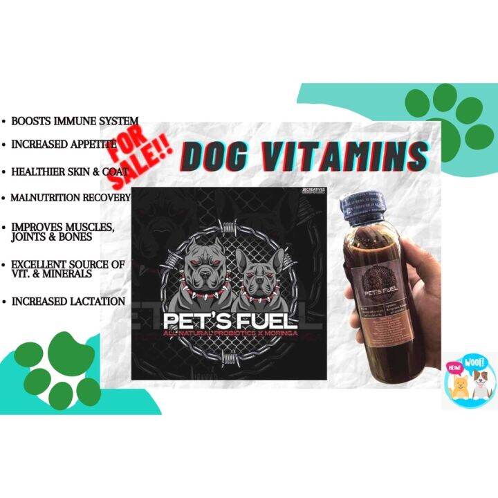PETS FUEL Moringa Probiotic Pet Supplement Dog and Cat Vitamins 350ml ...