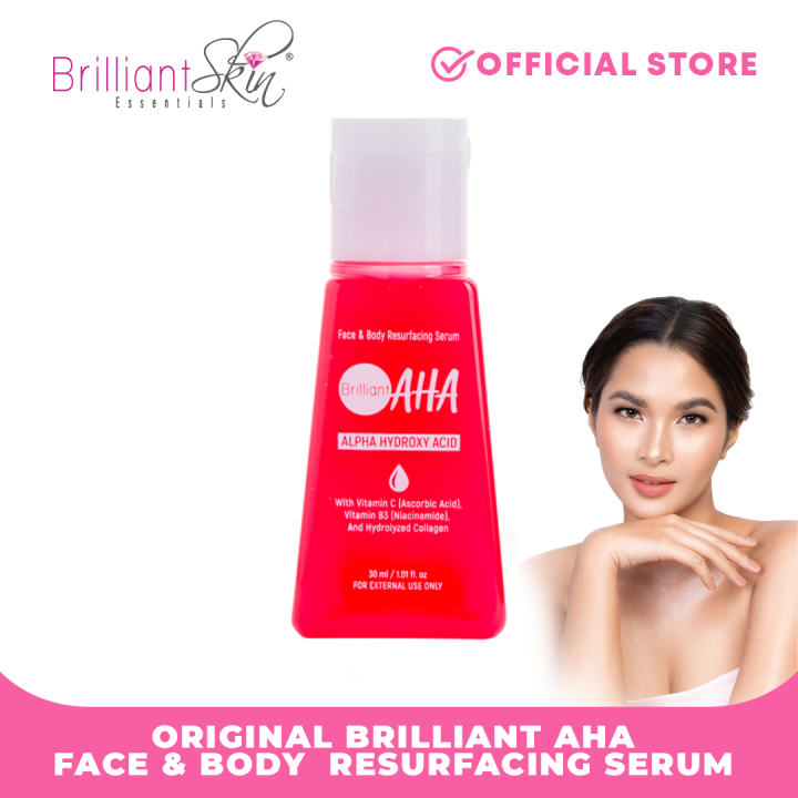 Original Brilliant AHA Face & Body Resurfacing Serum (30mL) | AHA ...