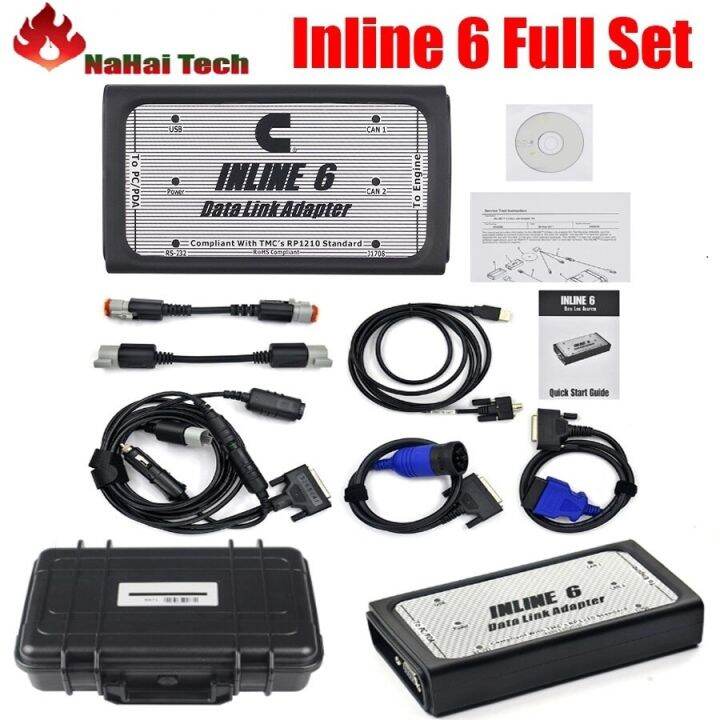 Full Cable For INLINE 6 Data Link Adapter Insite 7.6.2 Heavy Duty Diagnostic Tool Scanner Inter ...