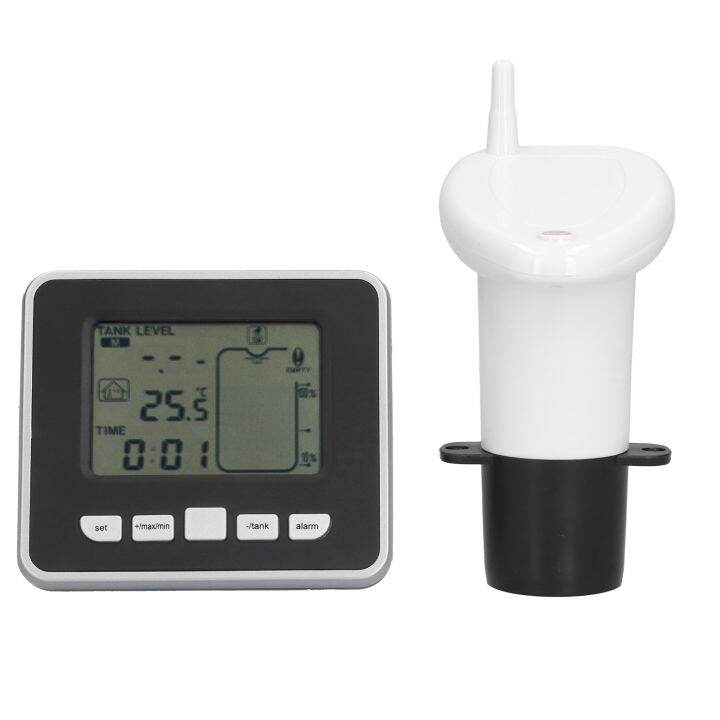 Water Tank Level Meter Ultrasonic Digital Display Depth Gauge Sensor ...