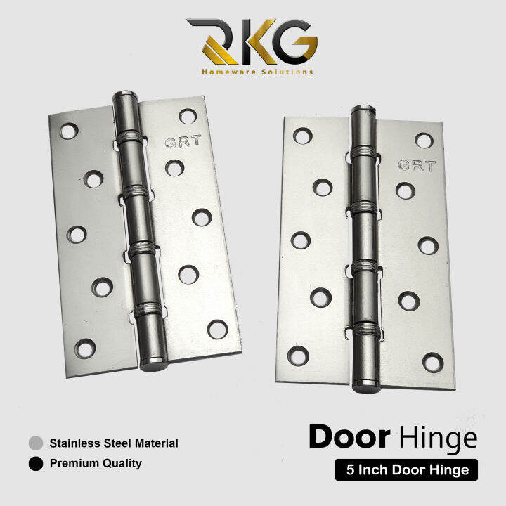 Engsel Pintu Silver l Jendela TEBAL 5 inch l Stenlis Per Pasang ...