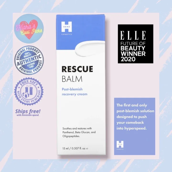 Hero Cosmetics Rescue Balm Post-Blemish Recovery Cream 15ml | Lazada PH