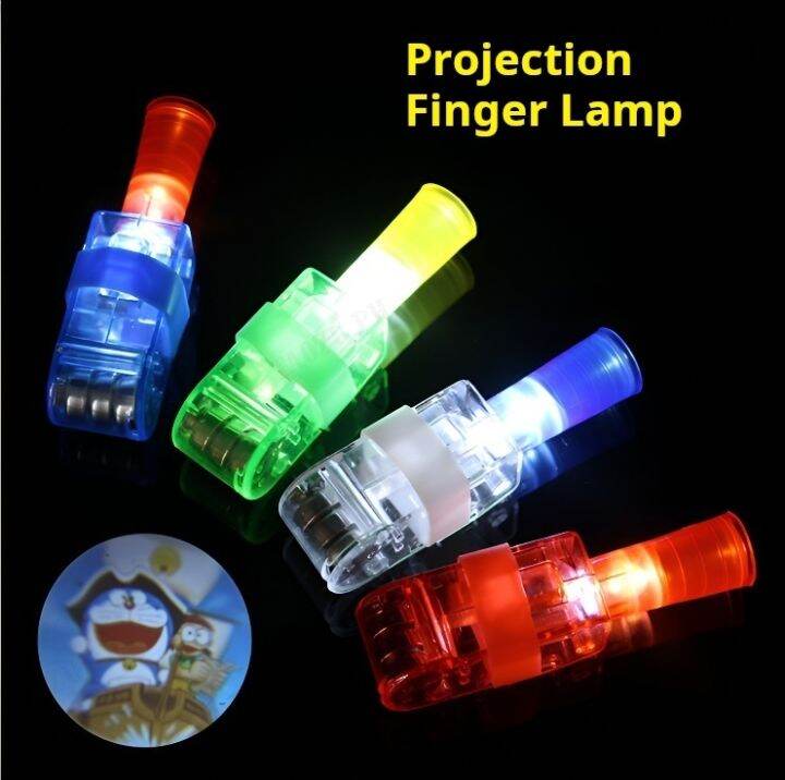 taozu Finger Projector Lamp Cartoon Ring Light Projection Game Finger ...