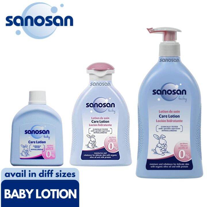 Sanosan Baby Care Lotion 500ml suitable to baby with delicate skin ...