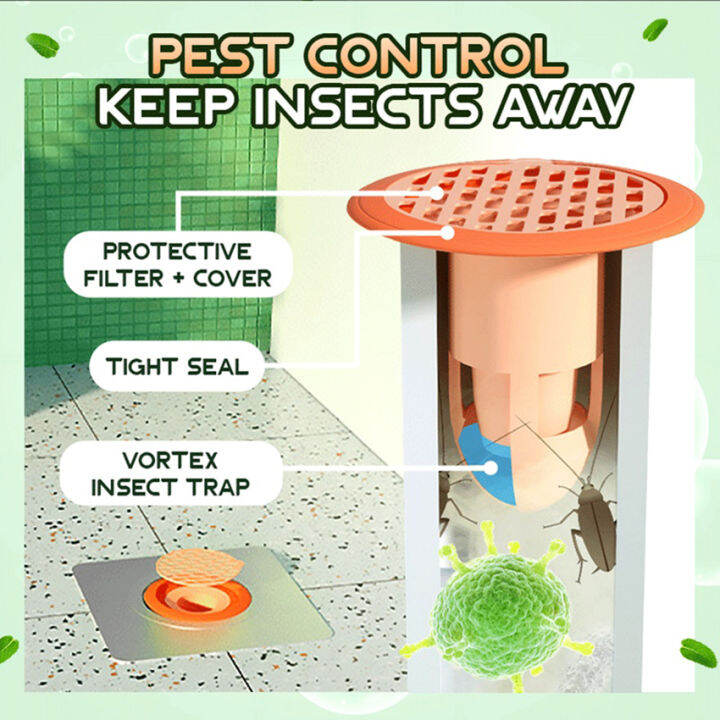 Insect Repellent Floor Drain Core Bath Shower Floor Strainer Cover Plug ...