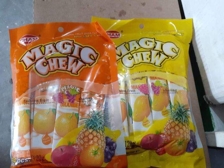 Magic Chew Sour Candy Mango, Orange 24pcs per pack | Lazada PH