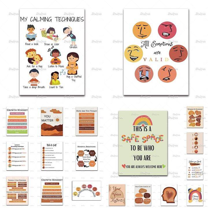 Growth Mindset Mental Health Poster, Ideal for School Counselor Wall ...