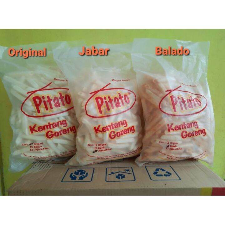 Pitato Snack Kentang Goreng Harga Agen Kemasan 250gr | Lazada Indonesia