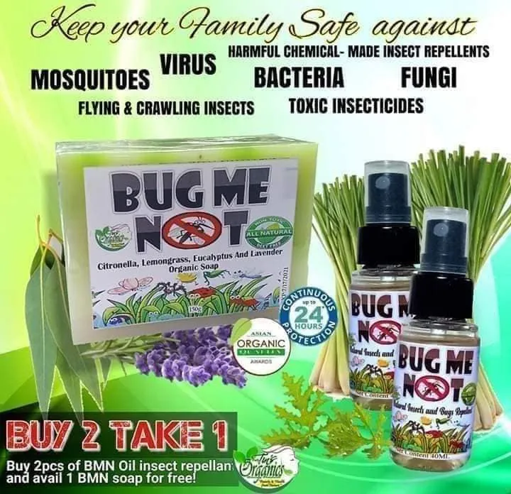 Bug Me Not Natural Organic Body Spray Insect Repellant for Adult and ...