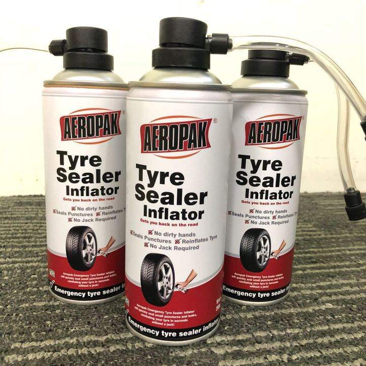 AEROPAK Tyre Sealer & Inflator 450ML Tire Puncture Repair Kit Kereta Tayar Baiki Pam Car tyre ...